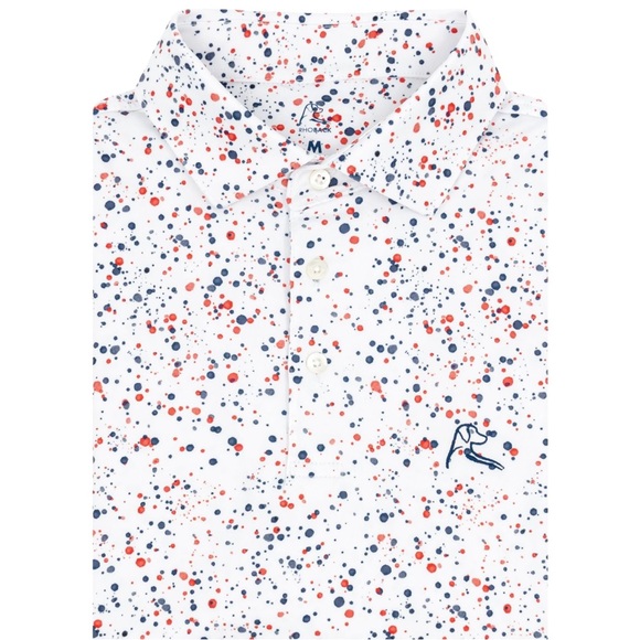 Rhoback | Shirts | Rhoback The Bootleg Splatter Performance Polo Size ...